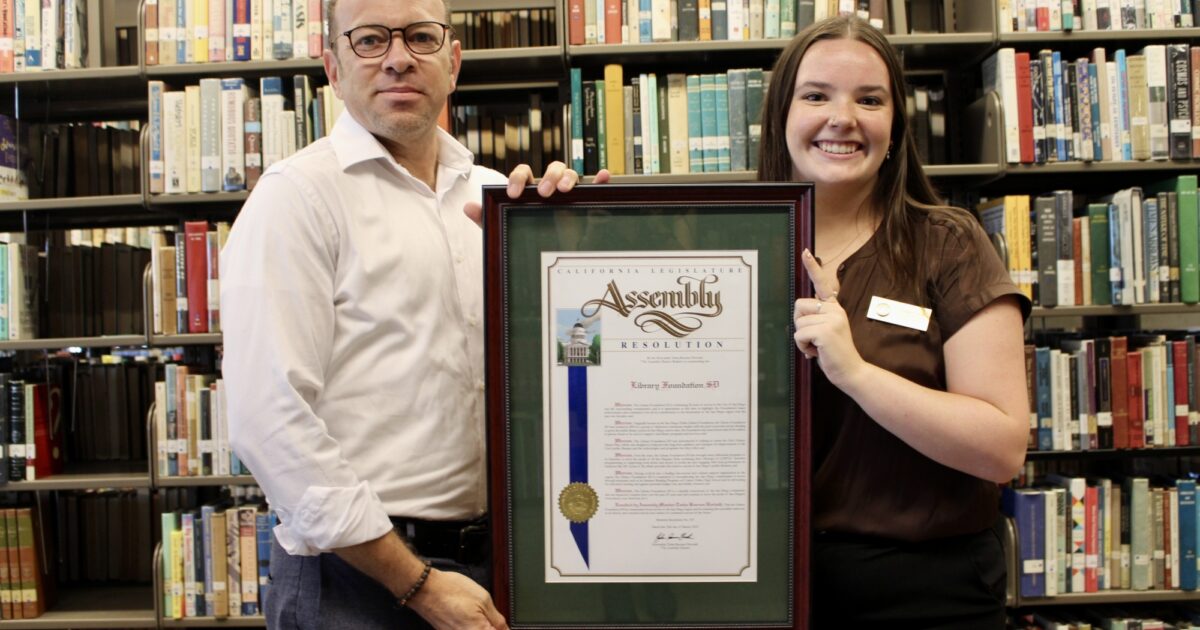 CA Assemblymember recognizes Library Foundation SD's 20 years of ...